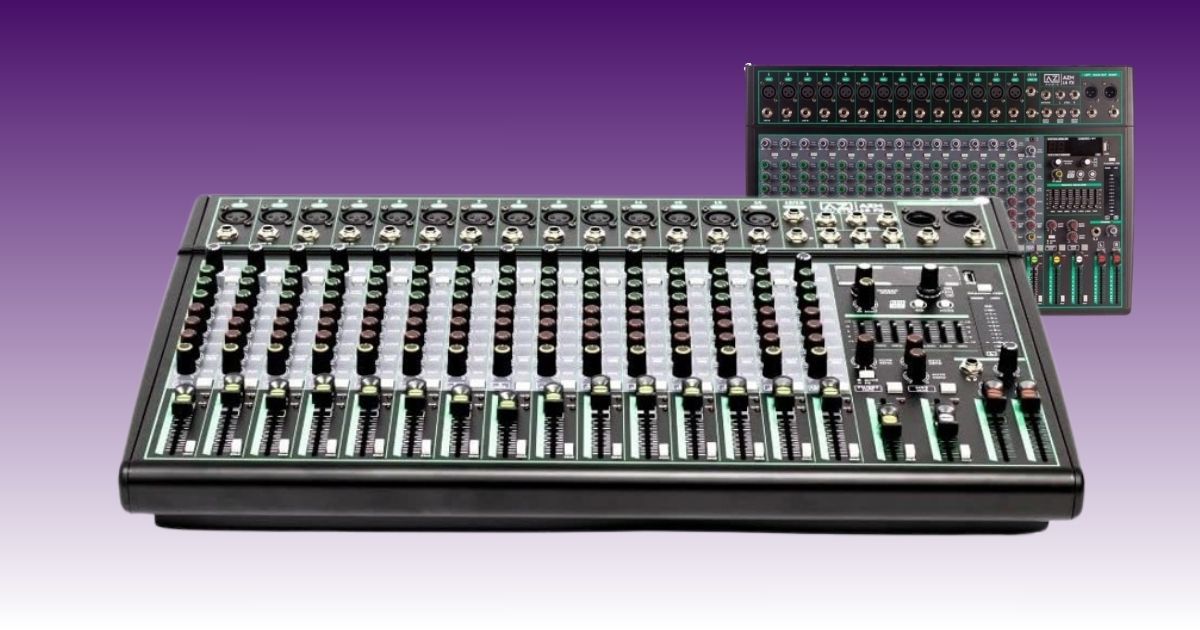 A Melhor Mesa de Som 16 Canais Custo Benefício: AZM 16FX - Geek Musical
